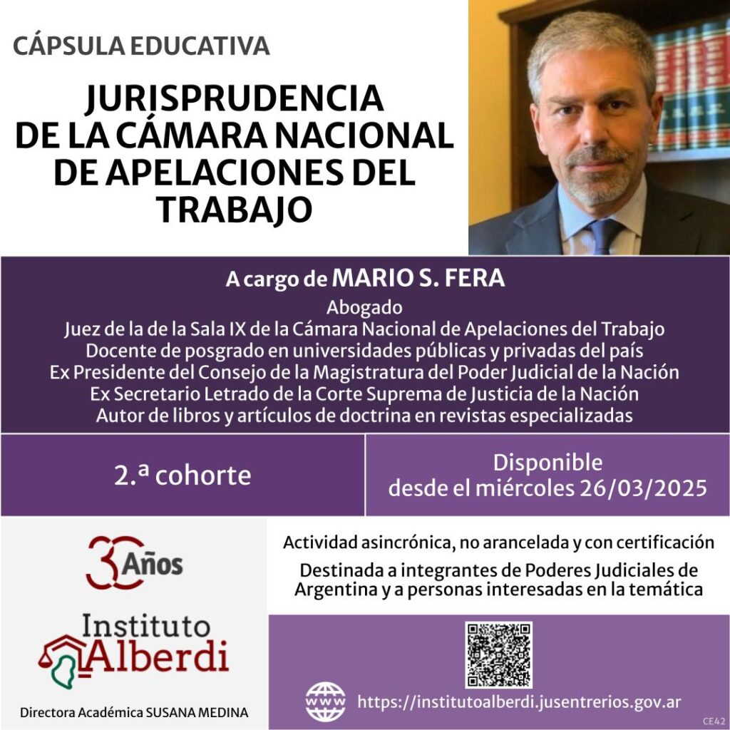 Cápsula Educativa: JURISPRUDENCIA DE LA CÁMARA NACIONAL DE APELACIONES ...