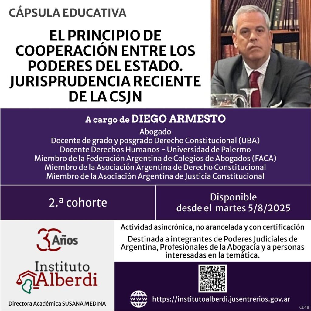 Cápsula Educativa EL PRINCIPIO DE COOPERACIÓN ENTRE LOS PODERES DEL ...